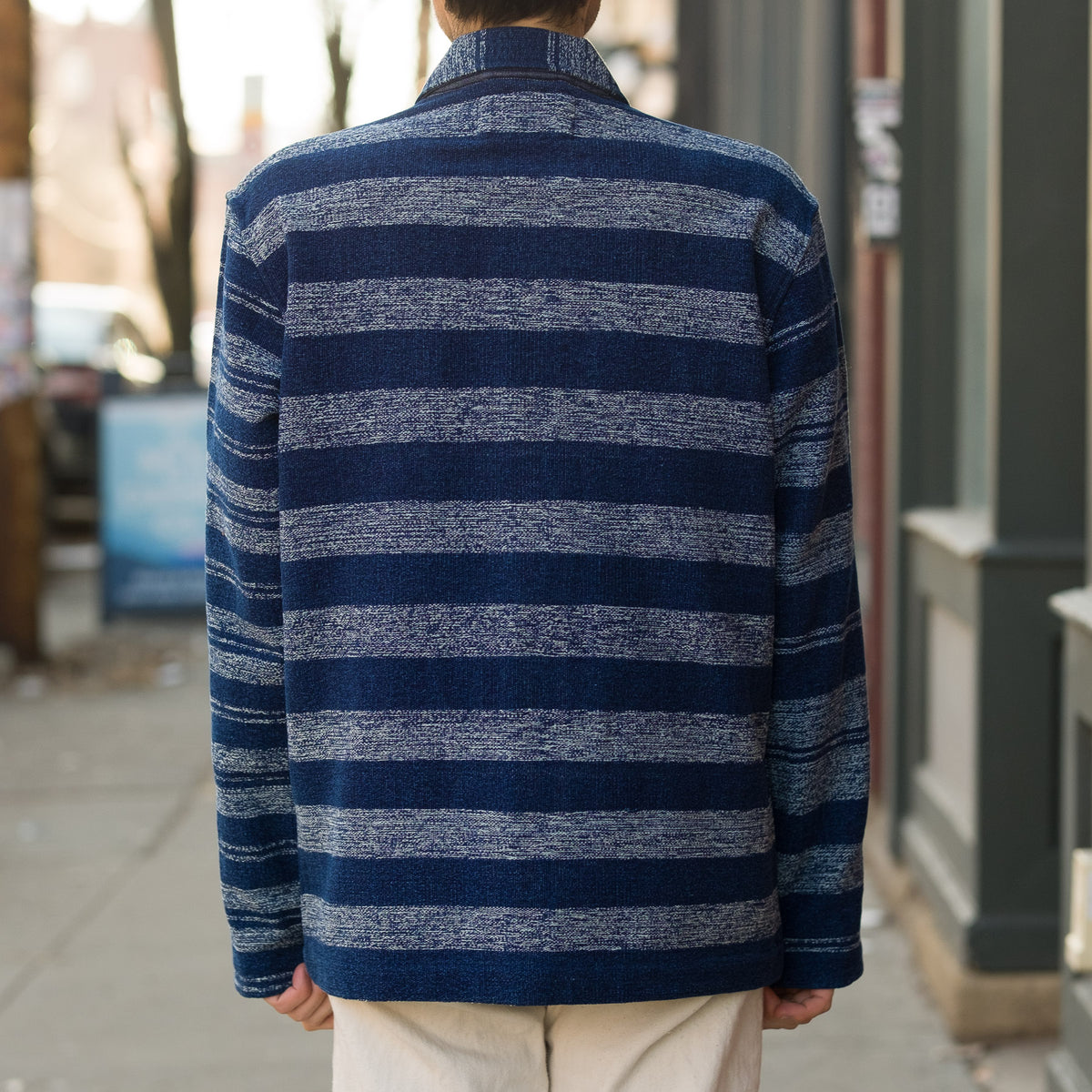 Original Madras Trading Company - No 140 Stout Shirt Jacket in Navy ...