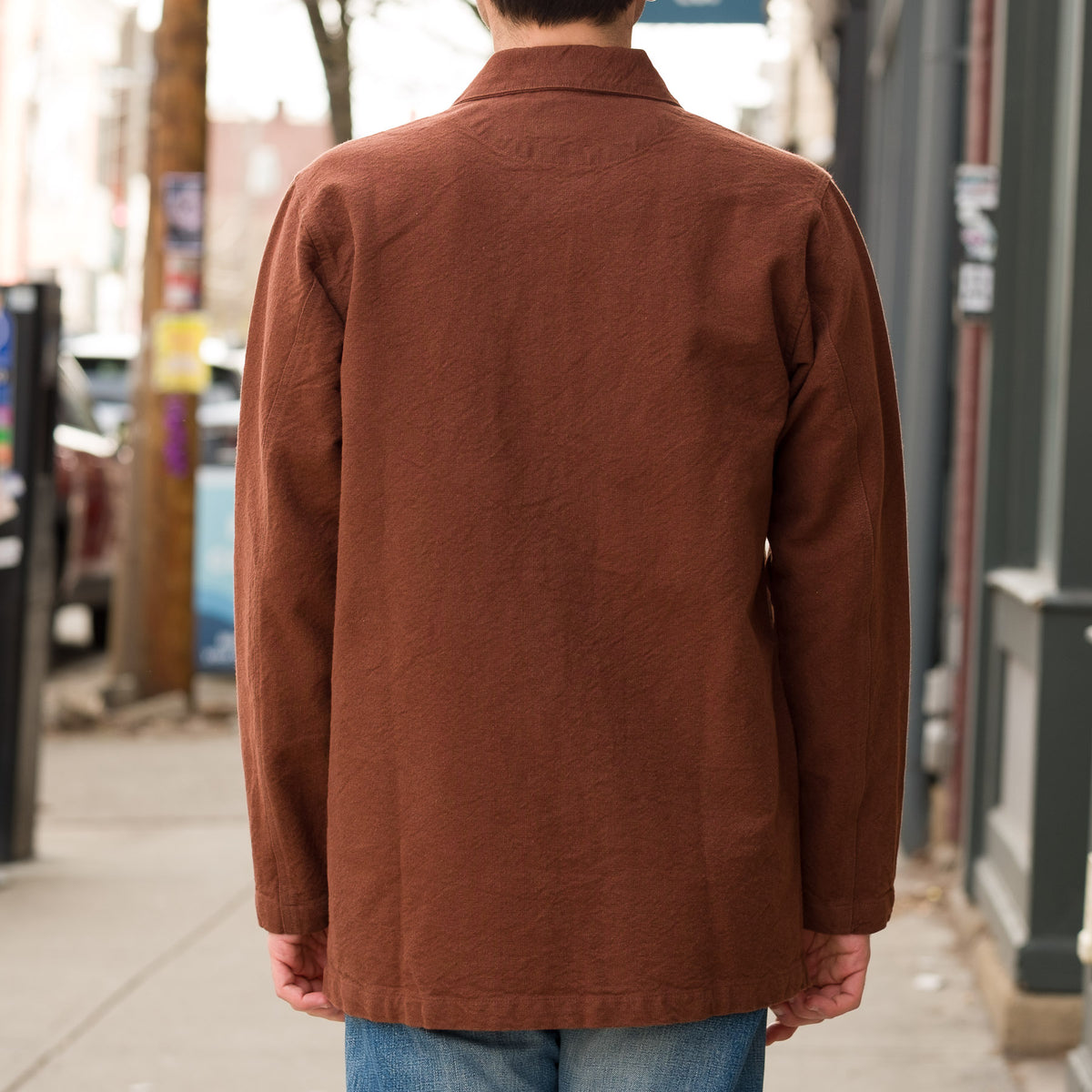 Rustic Plainweave Hunting Jacket in Chocolate Brown – Vestis Ltd.